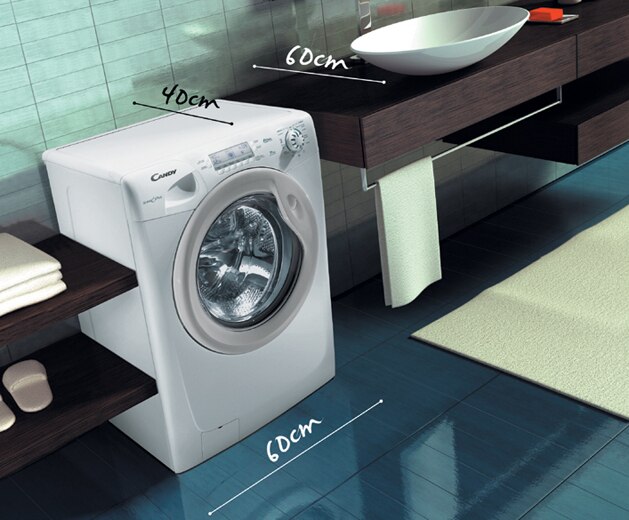 Masina de spalat Slim Candy GO4 1274L, 1200 Rpm, 7 kg, LCD, Clasa A+ ...