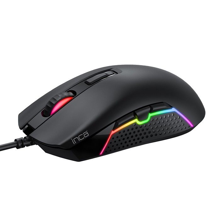 Mouse gaming cu fir, Inca, USB, Optic, 3600 dpi, Negru - eMAG.ro