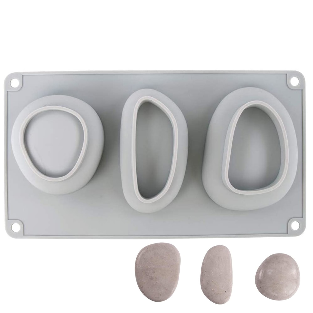 Forma de prajituri, Tip piatra, Silicon, Alb - eMAG.ro