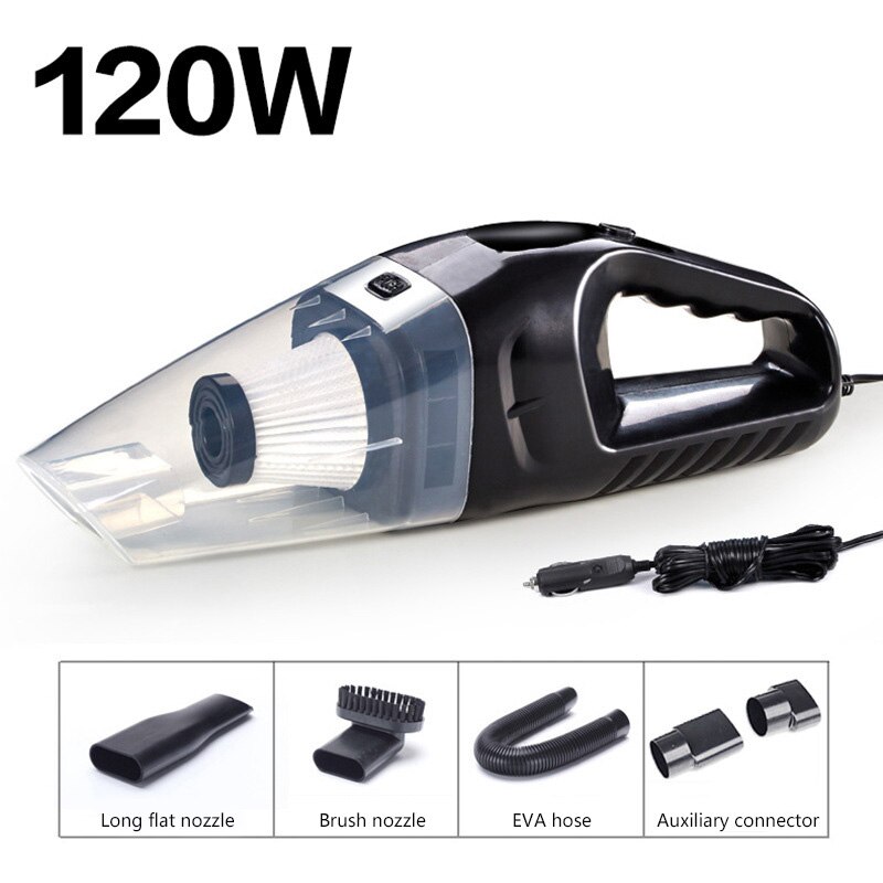 Aspirator auto, 120W, Negru - eMAG.ro