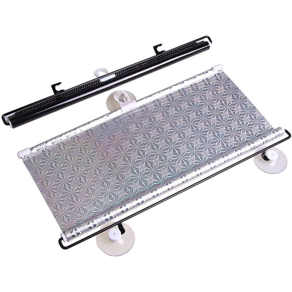 Parasolar auto retractabil QttvbTna, izolare termica, cu ventuze - eMAG.ro