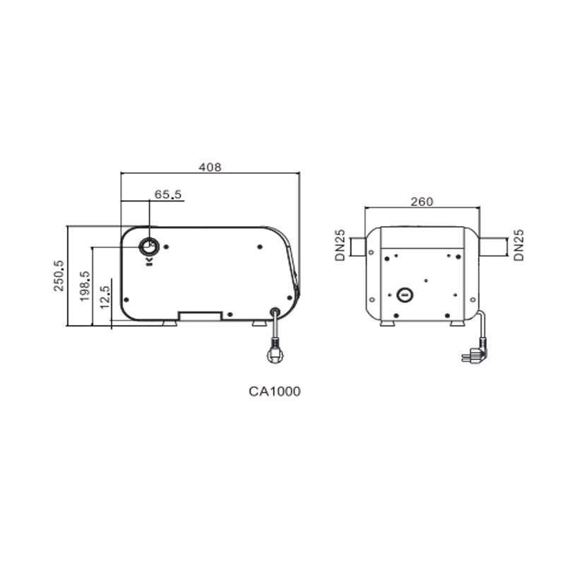 Hidrofor electronic Duca CA1000,1000 W, debit 120 l/min, inaltime refulare 50m - eMAG.ro