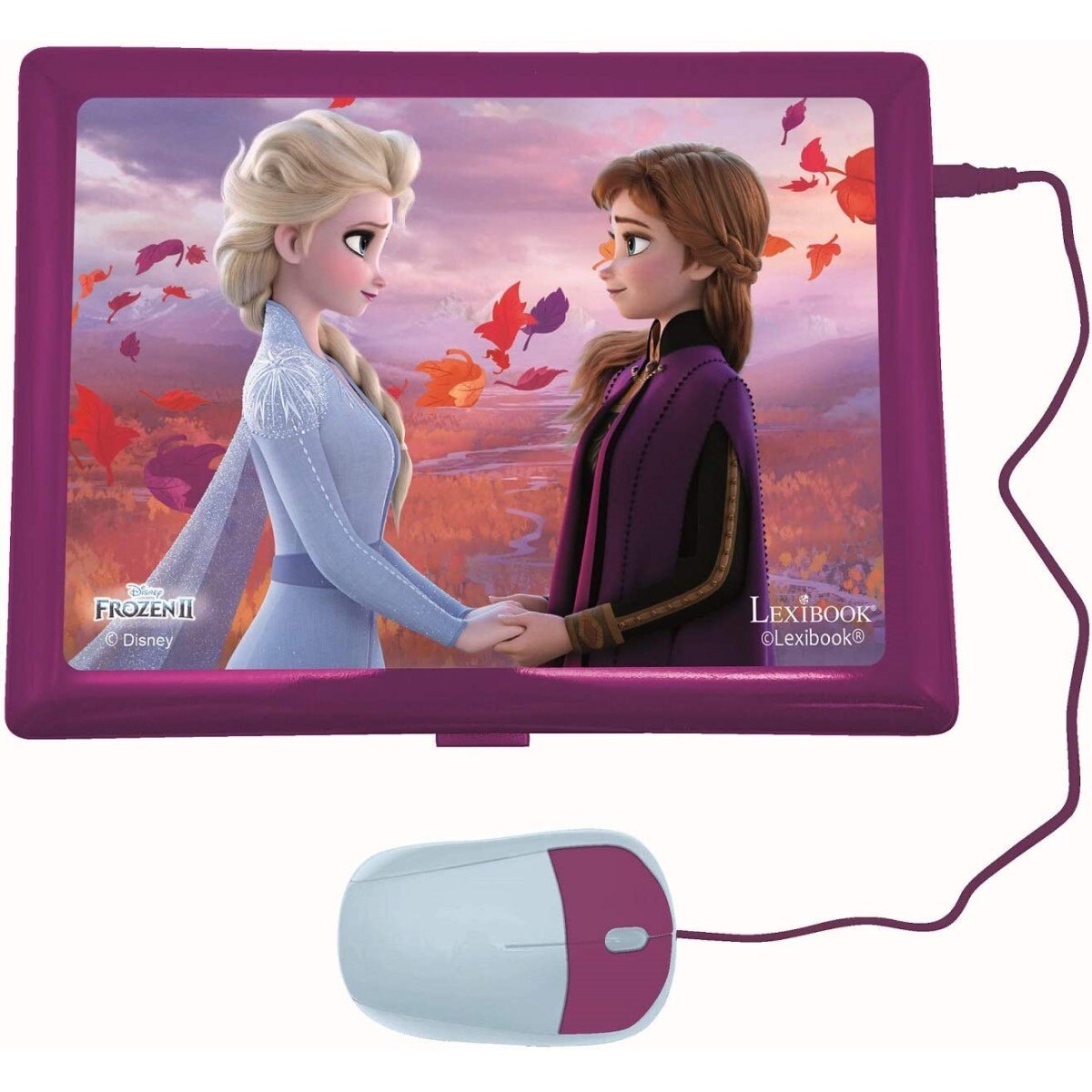 Laptop interactiv pentru copii, Lexibook, Plastic, Frozen, 42 cm ...