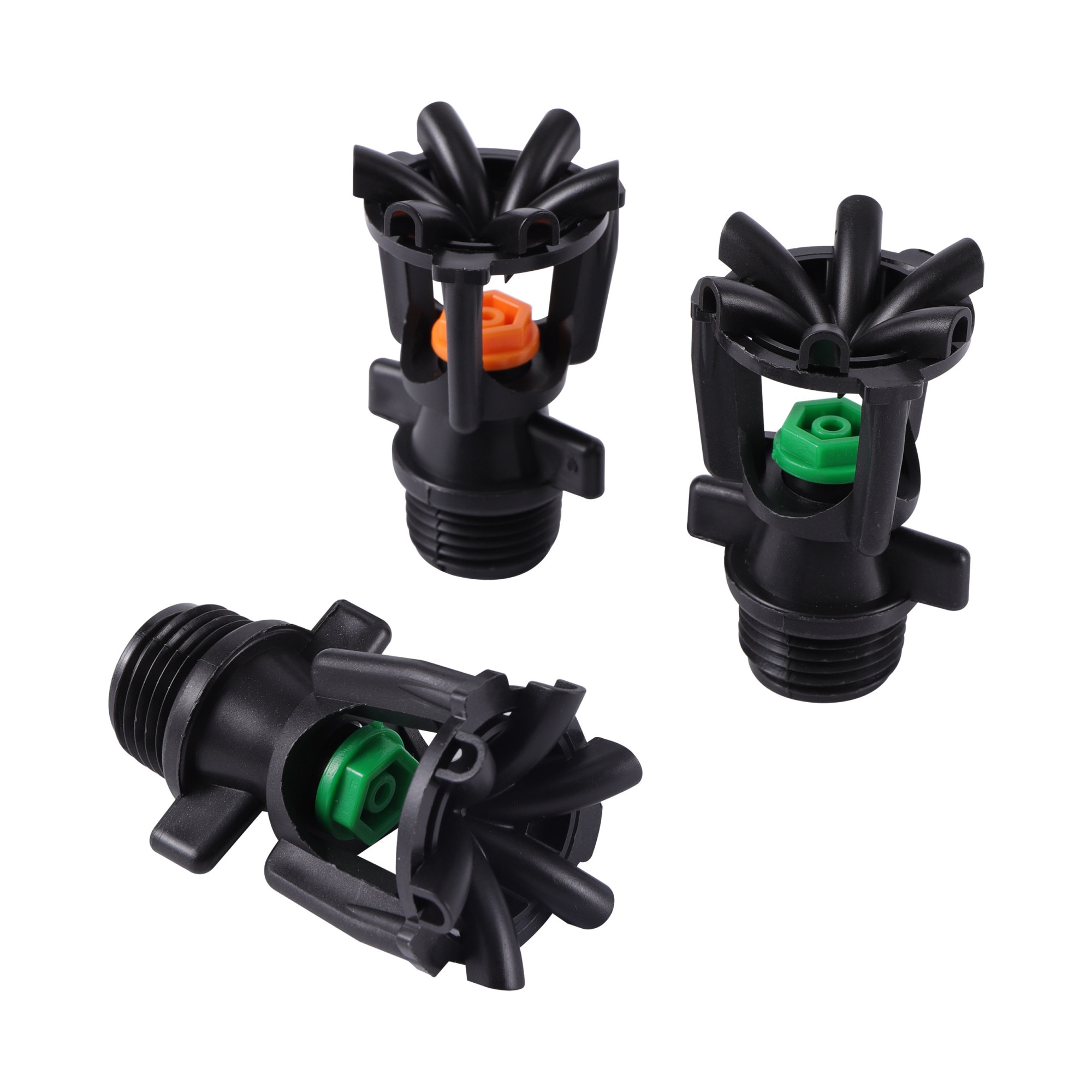 Set 3 aspersoare rotative pentru gazon, Sunmostar, Plastic, Negru - eMAG.ro