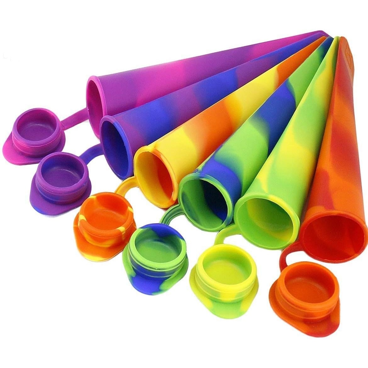 Pachet de 6 forme din silicon pentru acadele de gheata, JeiibrZui ...