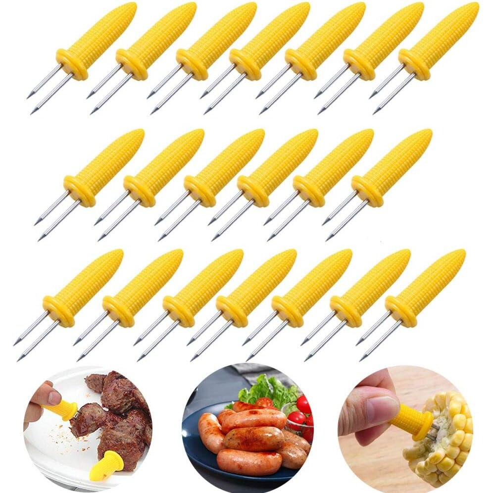 Set 20 ustensile gratar, Sunmostar, Plastic, Galben - eMAG.ro