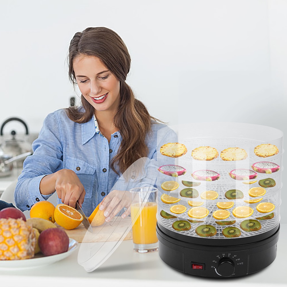 Deshidrator de alimente, Daladen, Temperatura reglabila, 5 Spatii ...