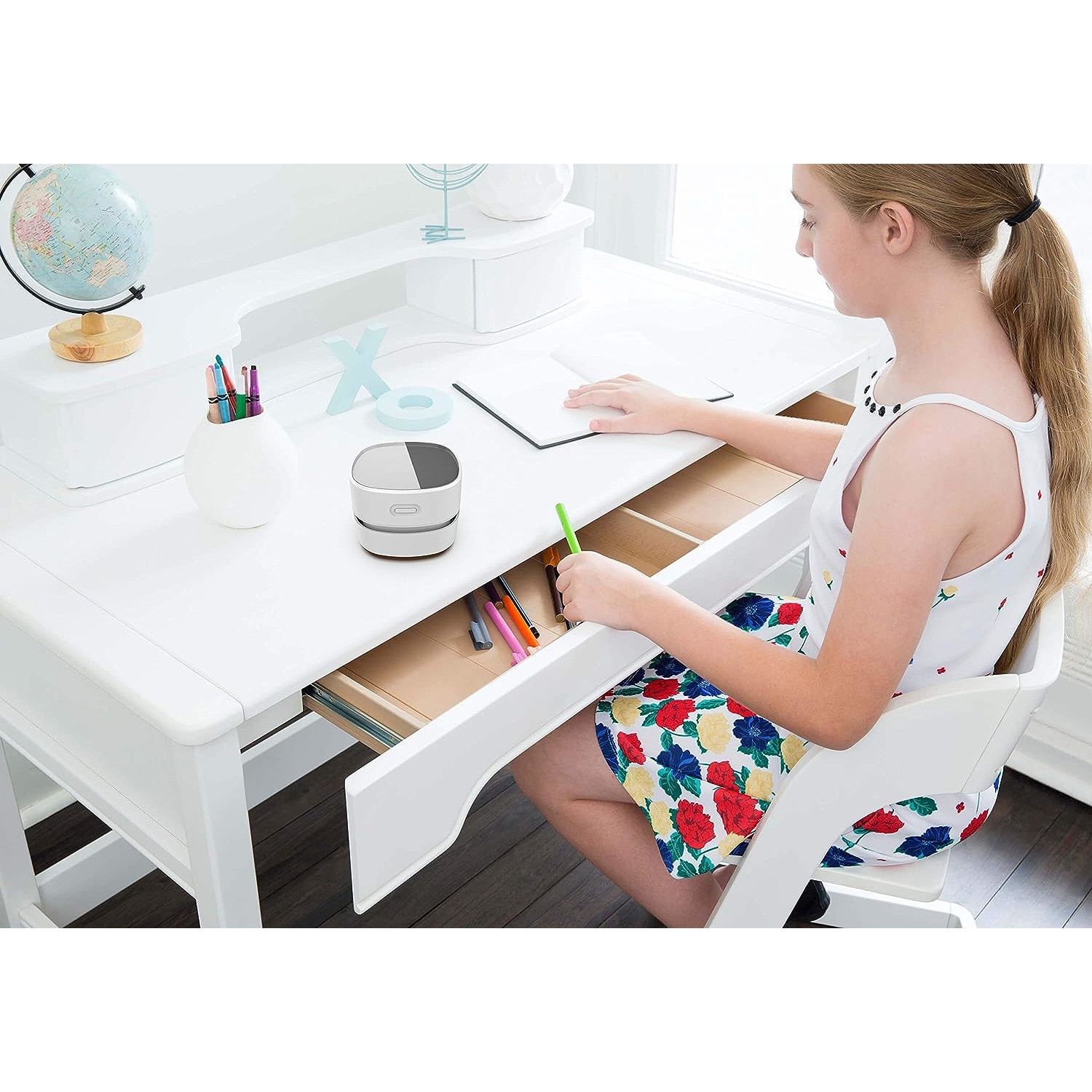 Mini aspirator de birou, Daladen, Portabil, Alb - eMAG.ro