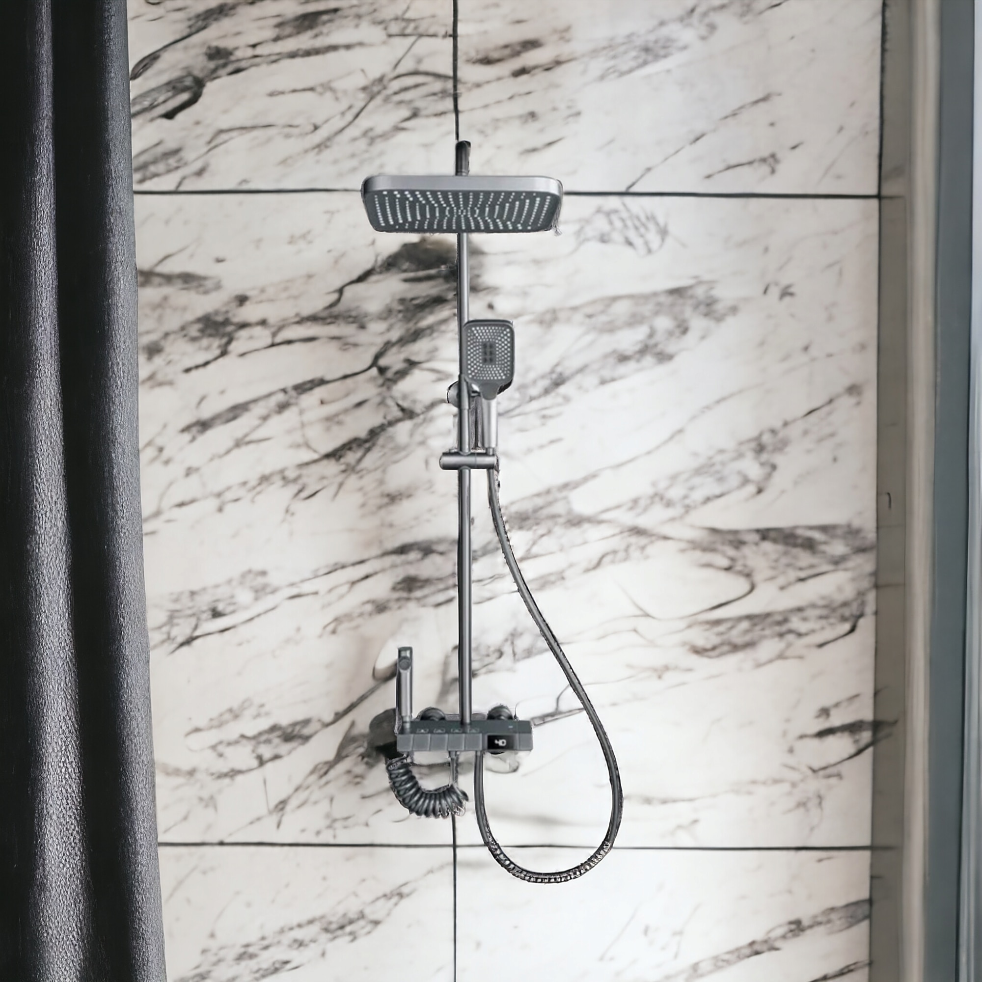 Sistem de dus cu patru functii de curgere a apei, pipa pentru cada ...