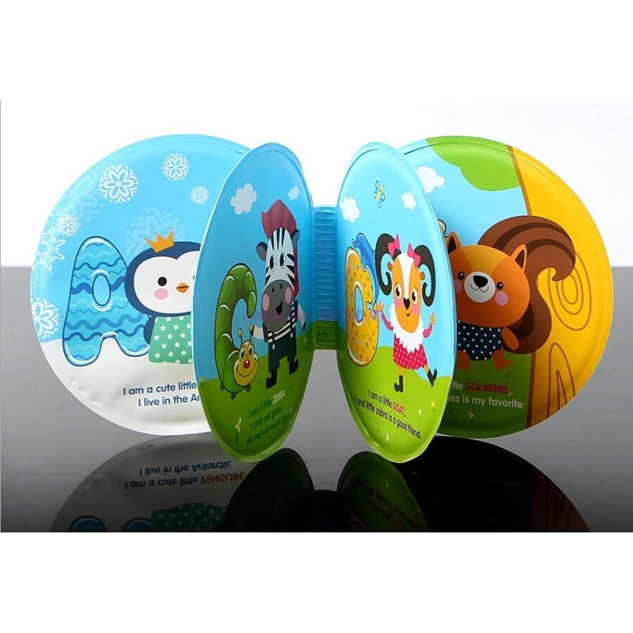Set 2 carticele bebelusi pentru baie, moi si cu sunete, Zoo - eMAG.ro