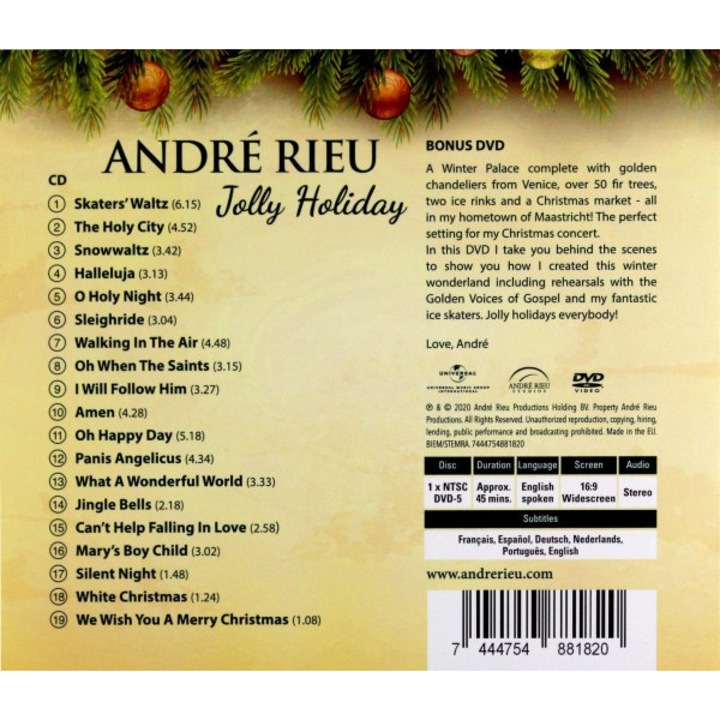 Andre Rieu: Jolly Holliday [CD]+[DVD] - eMAG.bg