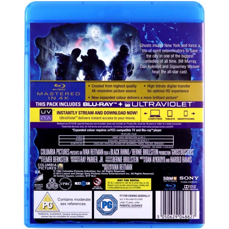 Ловци на духове [blu Ray] Emag Bg