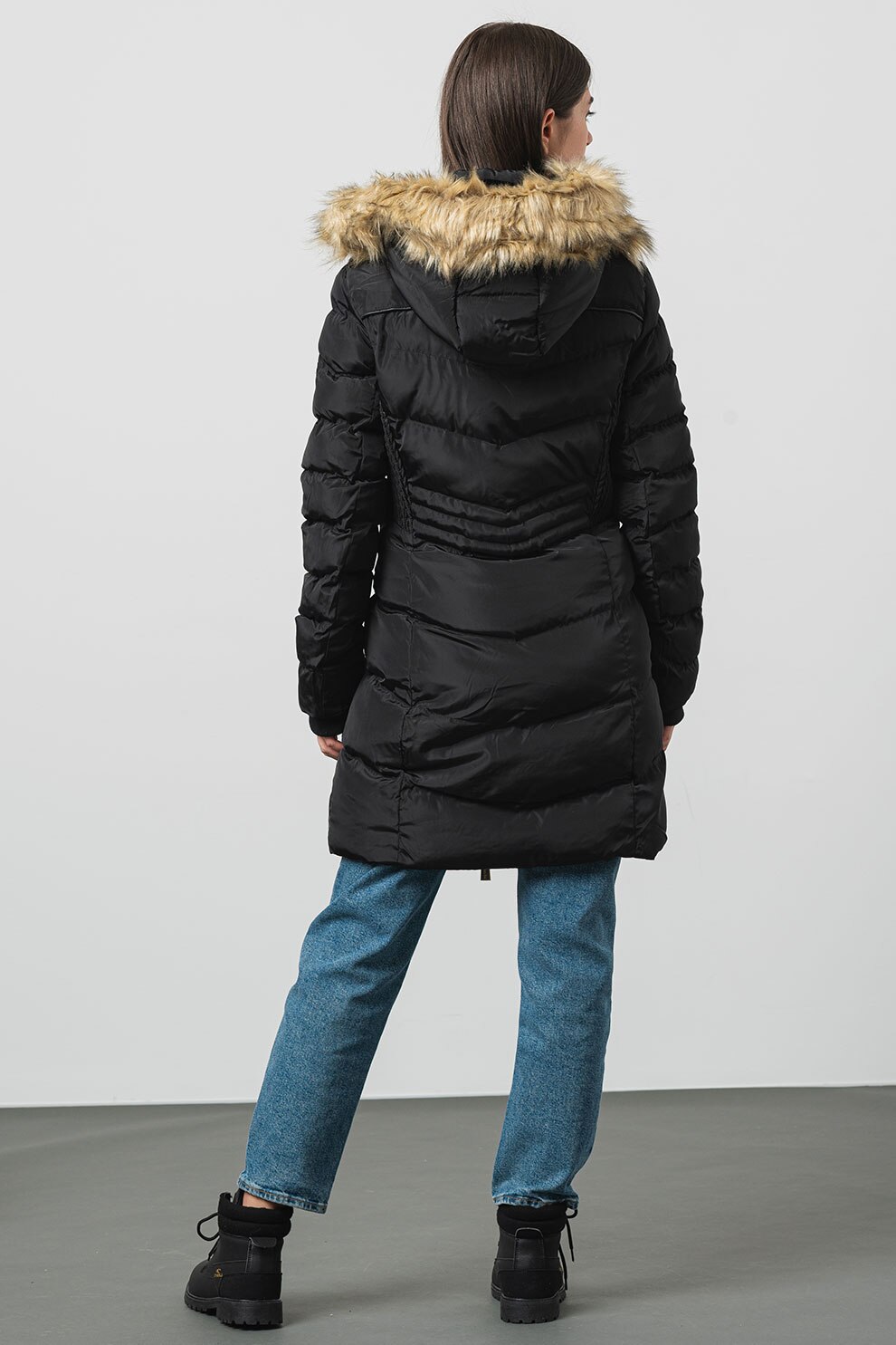 Anapurna, Geaca parka lunga cu vatelina si gluga Anadonna - eMAG.ro