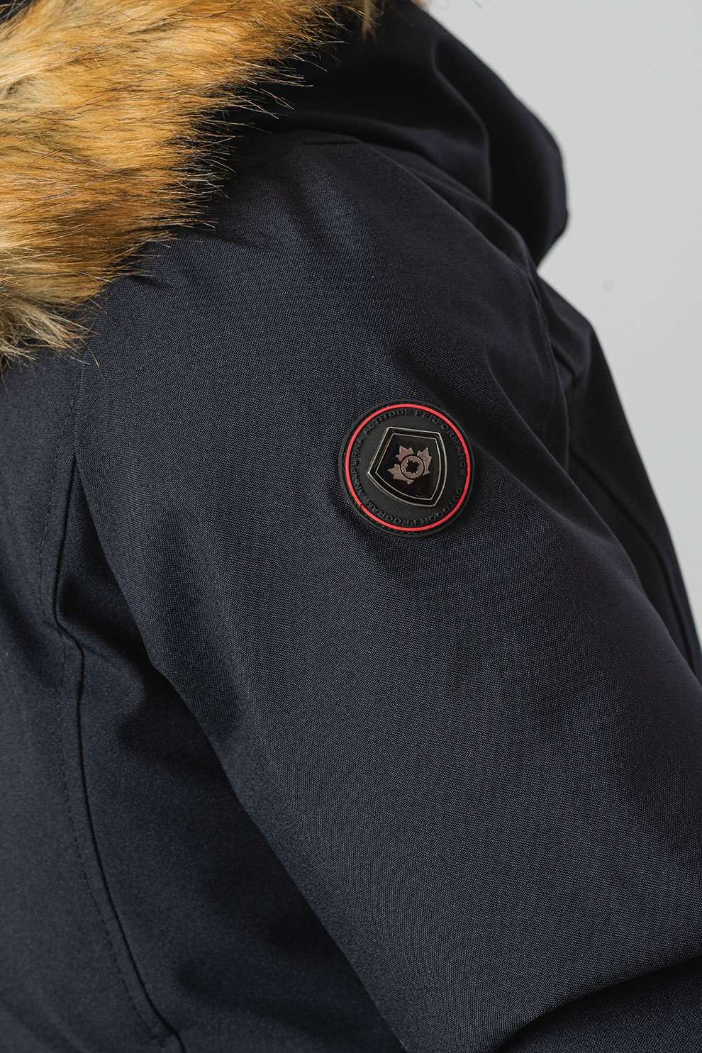 Anapurna, Jacheta parka cu logo Dinastiana, Bleumarin, XL - eMAG.ro