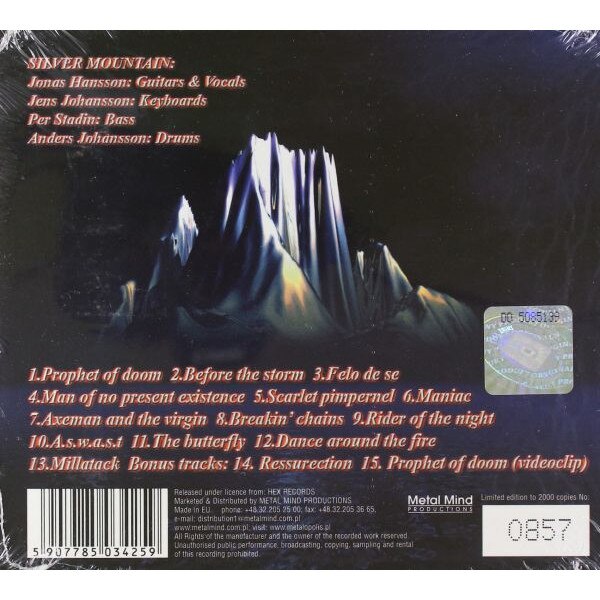 Silver Mountain: Breakin' Chains (Remastered + Bonus Tracks) (digipack ...