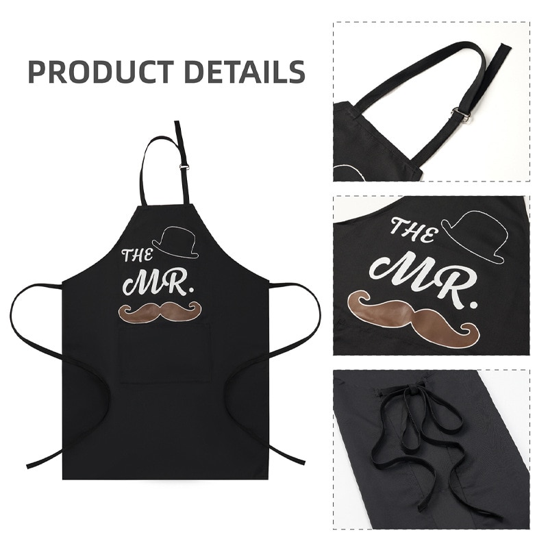 Set 2 sort de bucatarie, Cafuneplus®, Cuplu, Alb/Negru - eMAG.ro