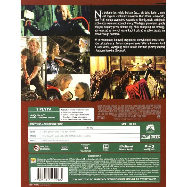 Thor [Blu-Ray] - eMAG.hu