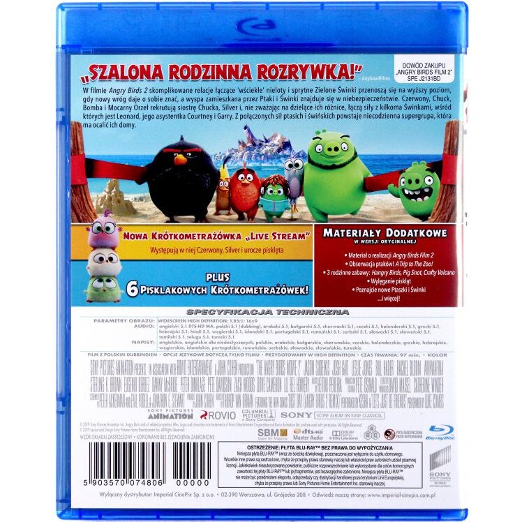 Angry Birds: Filmul 2 [Blu-Ray] - eMAG.ro