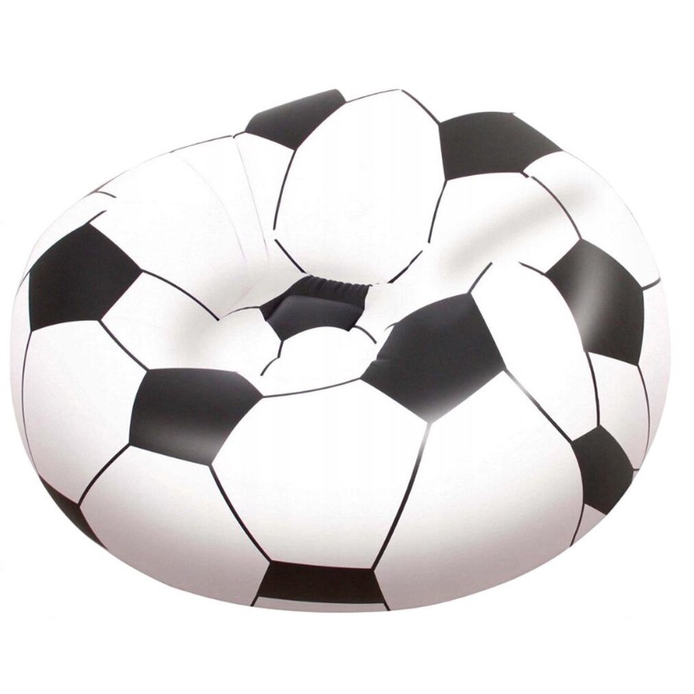 Scaun gonflabil, Bestway, PVC, 112x114 cm, Alb/Negru - eMAG.ro