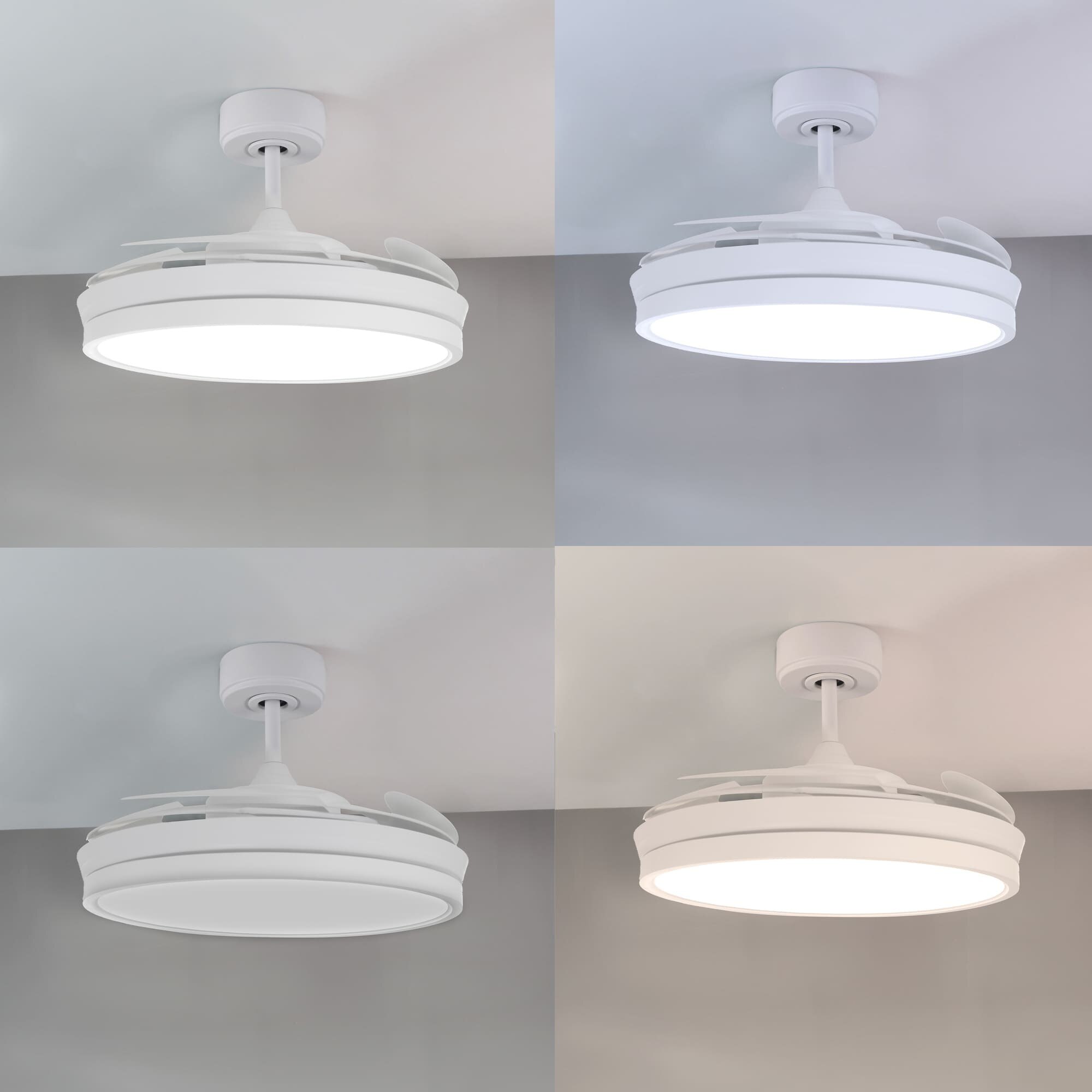 Ventilator LED de plafon, Wonderlamp, Alb - eMAG.ro