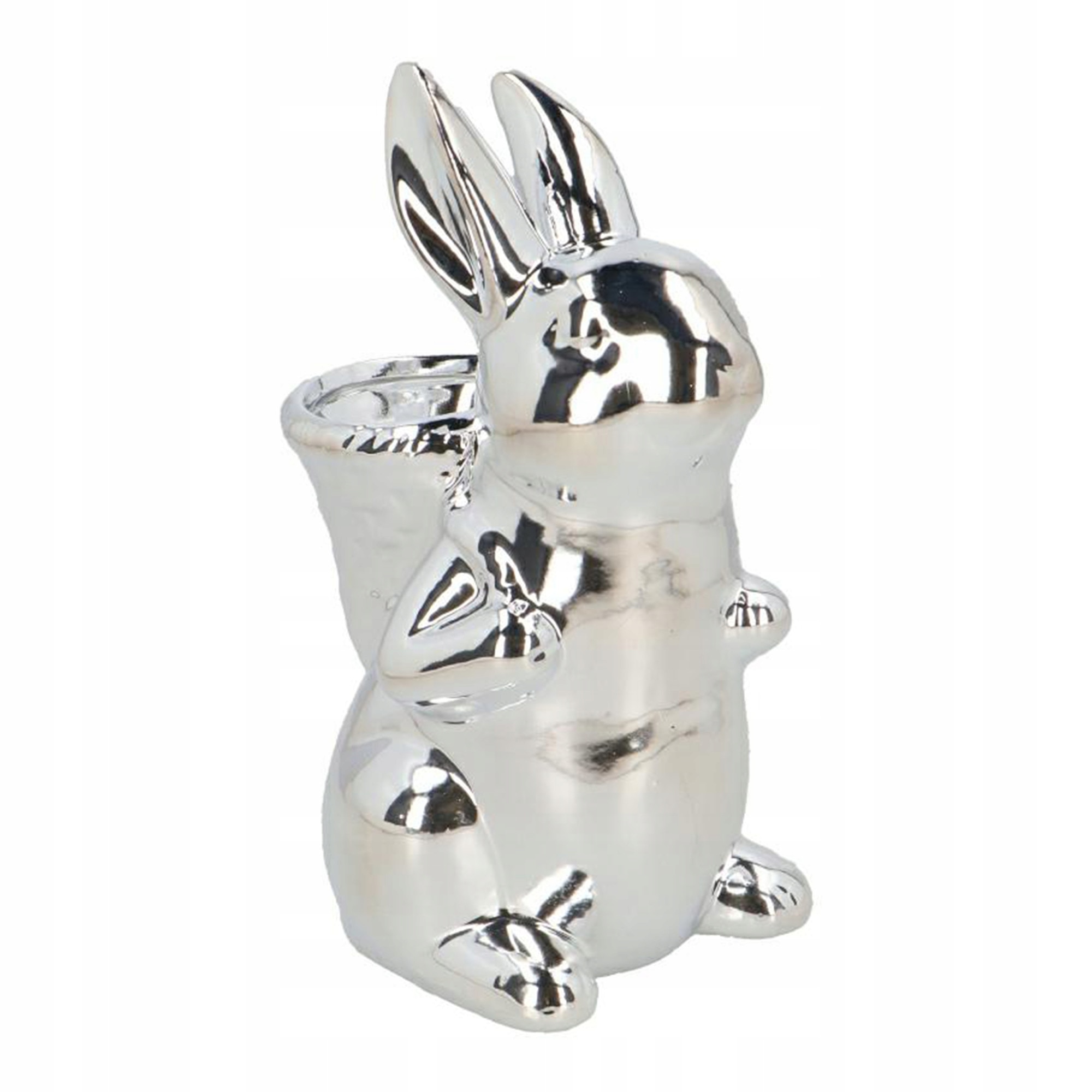 Figurina Iepure de Paste, Argintiu, 20 cm - eMAG.ro