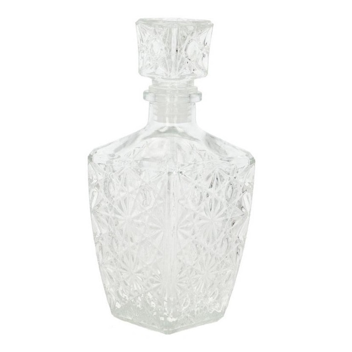 Carafa whisky/coniac, Sticla, 500 ml, Transparent - eMAG.ro