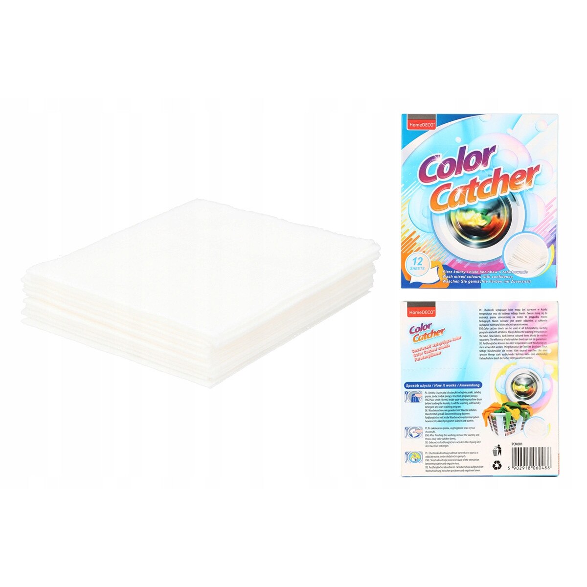 Set 12 bucati de servetele de rufe, Color Catcher - eMAG.ro