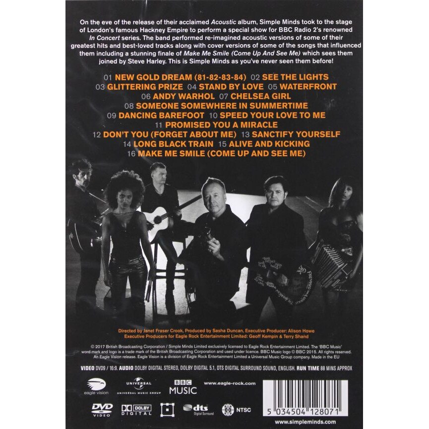 Simple Minds: Acoustic In Concert [DVD] - eMAG.bg