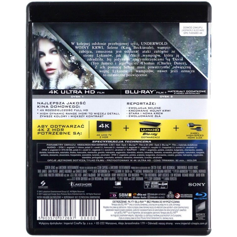 Underworld: Vérözön [Blu-Ray 4K]+[Blu-Ray] - eMAG.hu