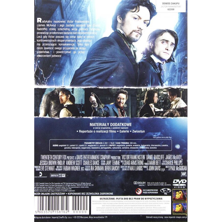 Victor Frankenstein [DVD] - eMAG.ro