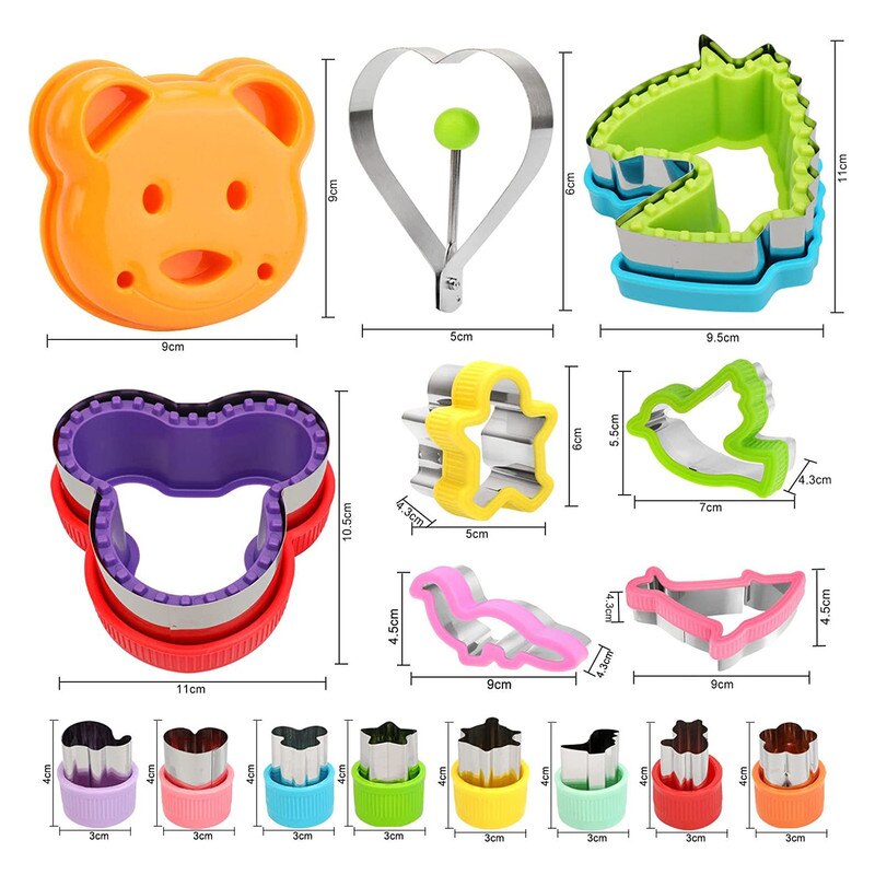 Set 32 Forme prajituri, Inox, VidFair, Multicolor - eMAG.ro