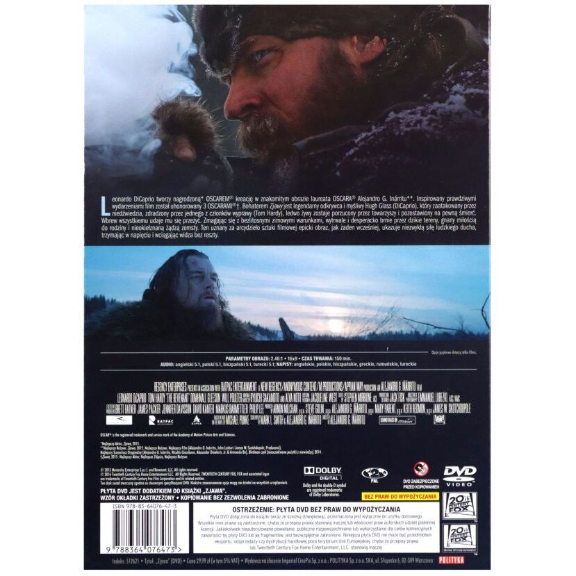The Revenant: Legenda lui Hugh Glass [DVD] - eMAG.ro