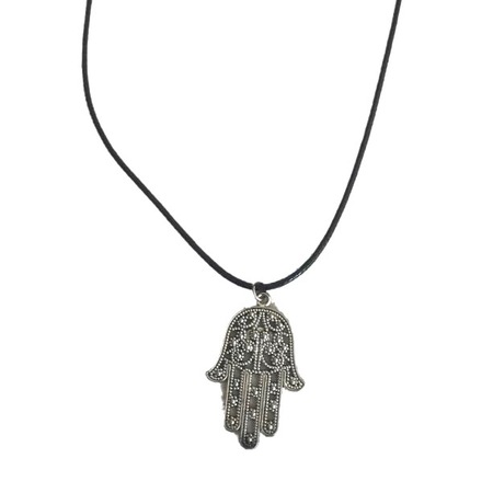 Fatima, Hamza keze nyaklánc, védő amulett, medál 44+5 cm - eMAG.hu