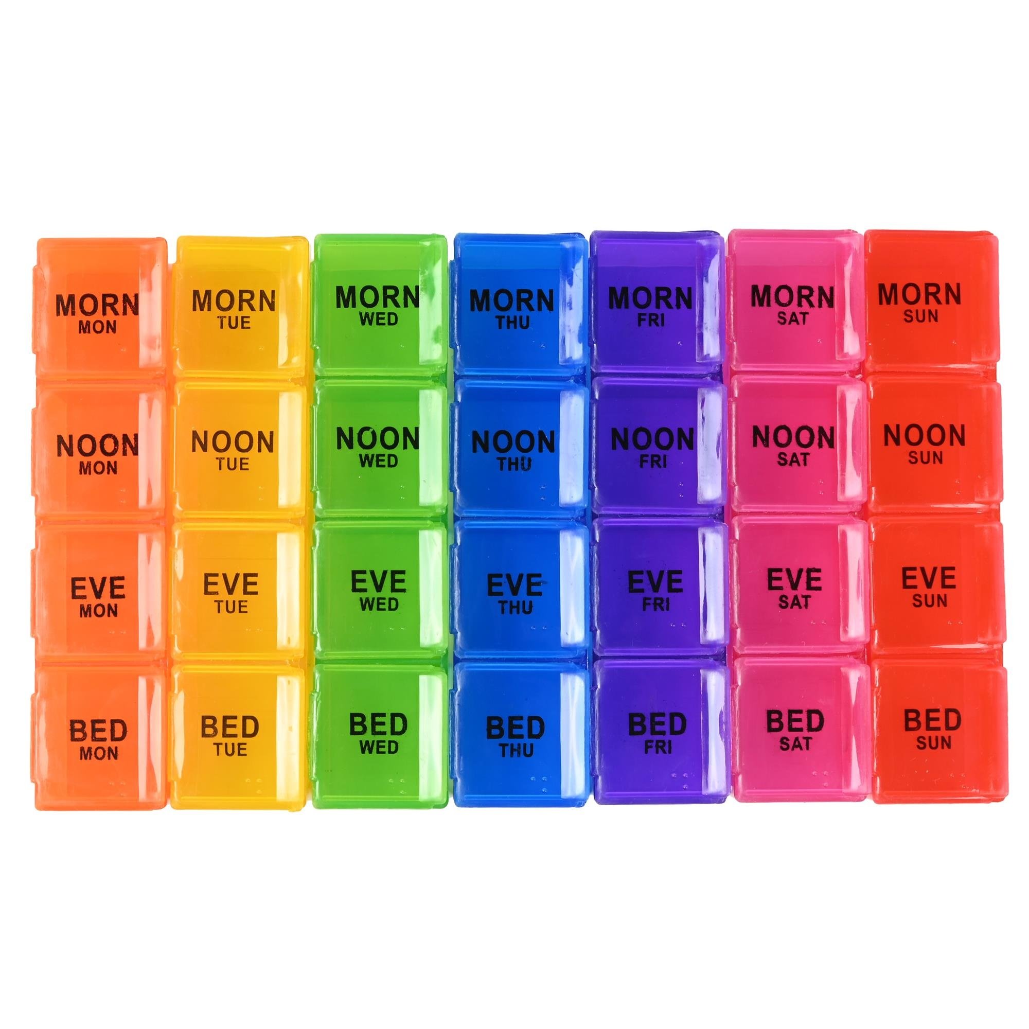 Cutie pastile cu geanta de depozitare, Bootic®, organizator medicamente ...