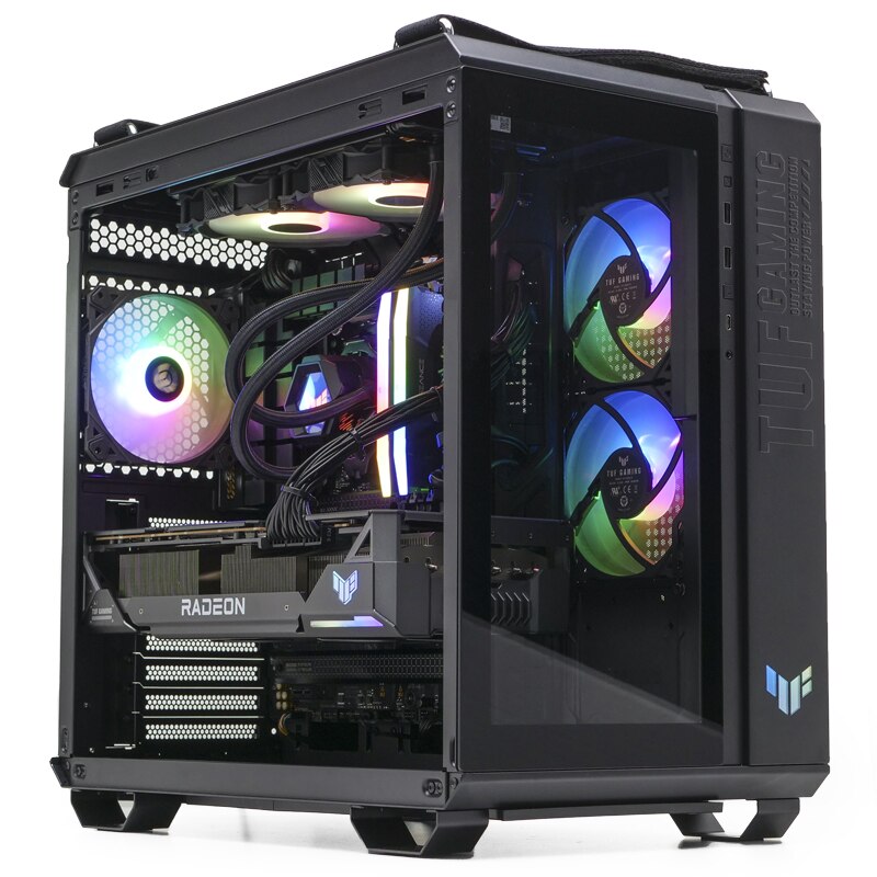 PC Gaming Vortex Powered by ASUS TUF, AMD Ryzen 7 7700X 4.5GHz, 64GB DDR5,2TB SSD + 4TB HDD, RX ...