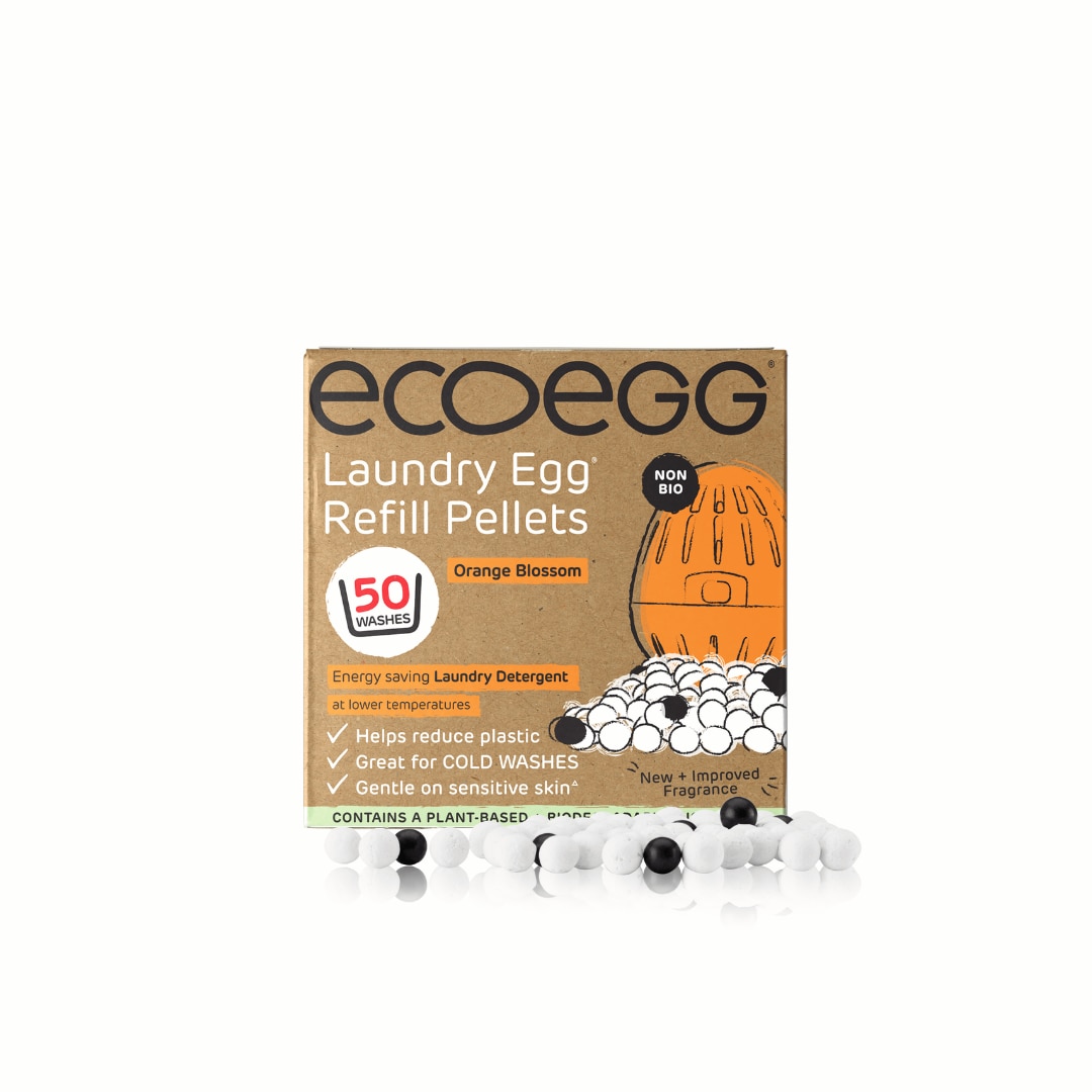 Rezerva, EcoEgg, Floare de portocal, 50 de spalari, Alb/Negru - eMAG.ro