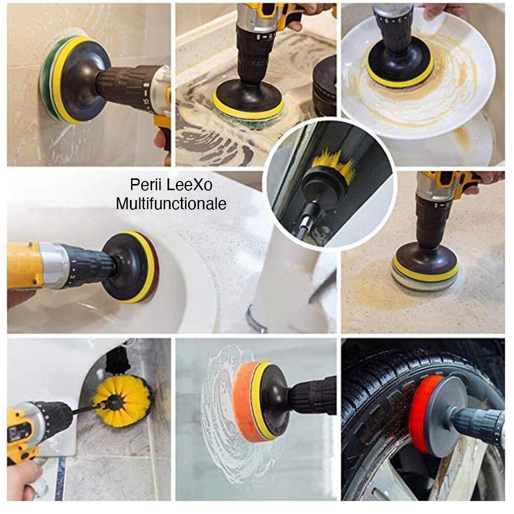 Set 15 Piese detailing auto LeeXo®, curatare multifunctionala, masina ...