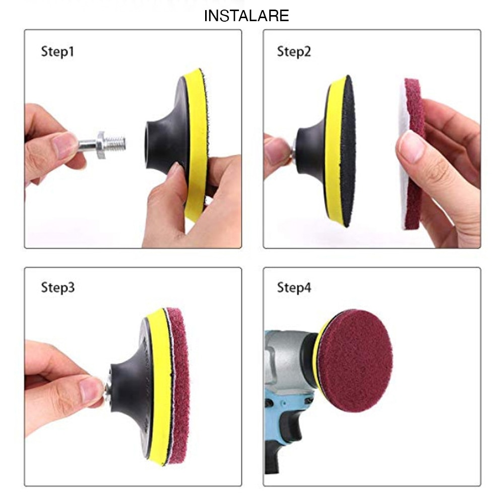 Set 15 Piese detailing auto LeeXo®, curatare multifunctionala, masina ...