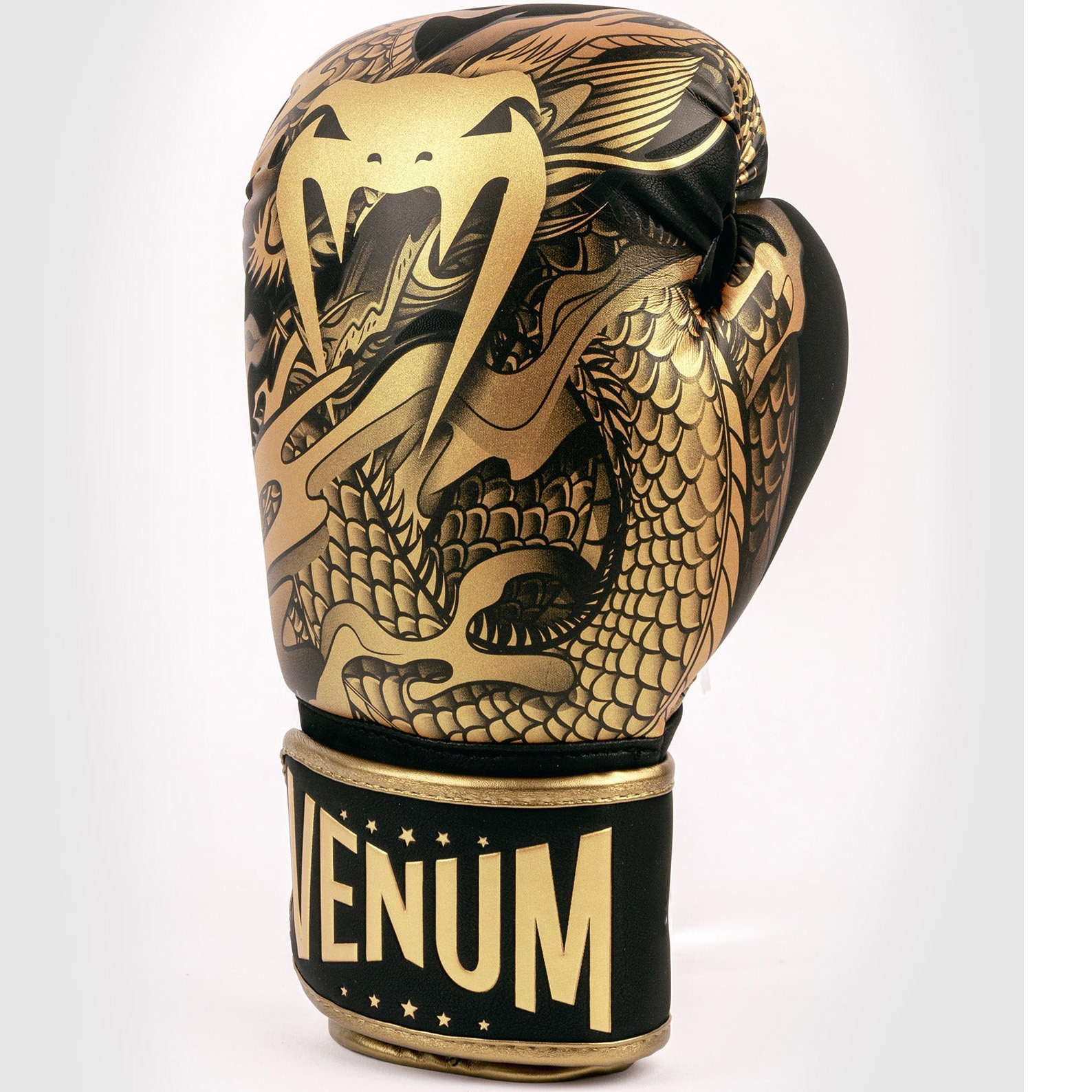 Manusi box VENUM Dragon's Flight pentru adulti, 10 oz, negru/bronz ...