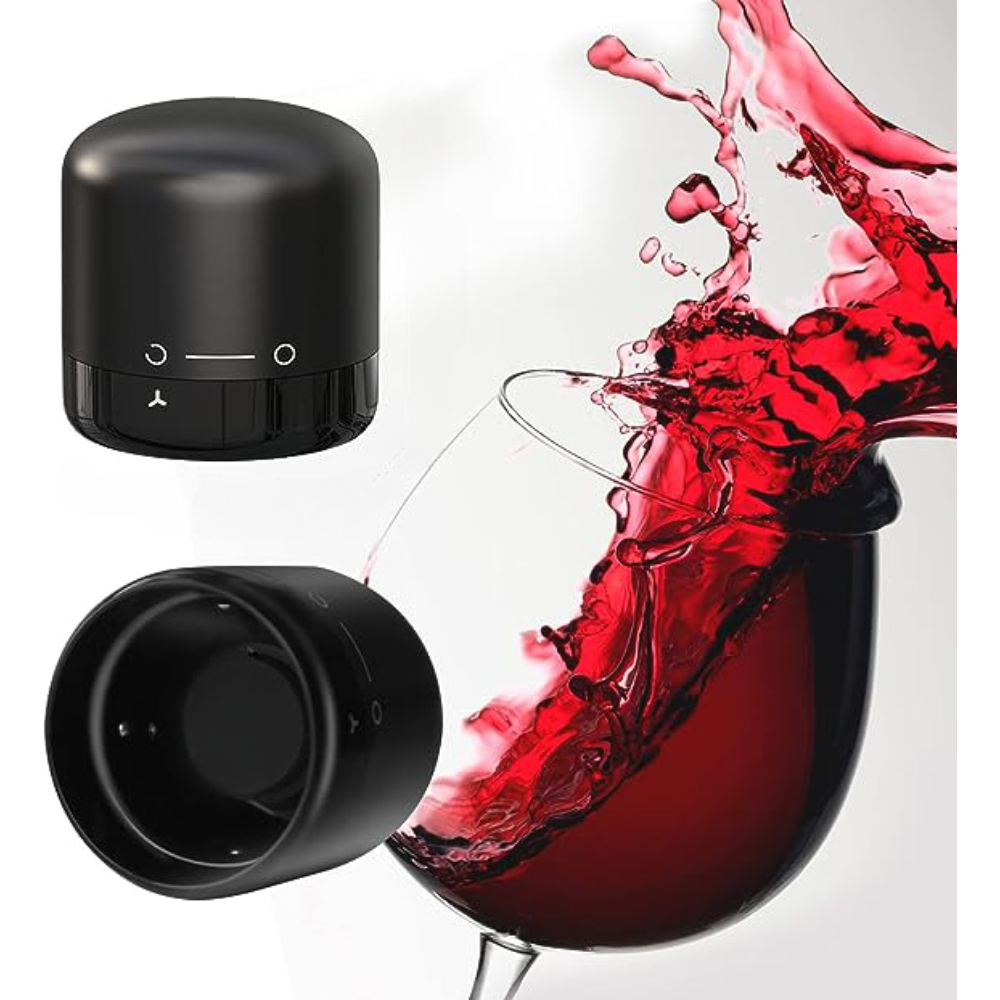 Dop sticla de vin CYUCHELLY®, Inchidere ermetica cu sistem antipicurare ...