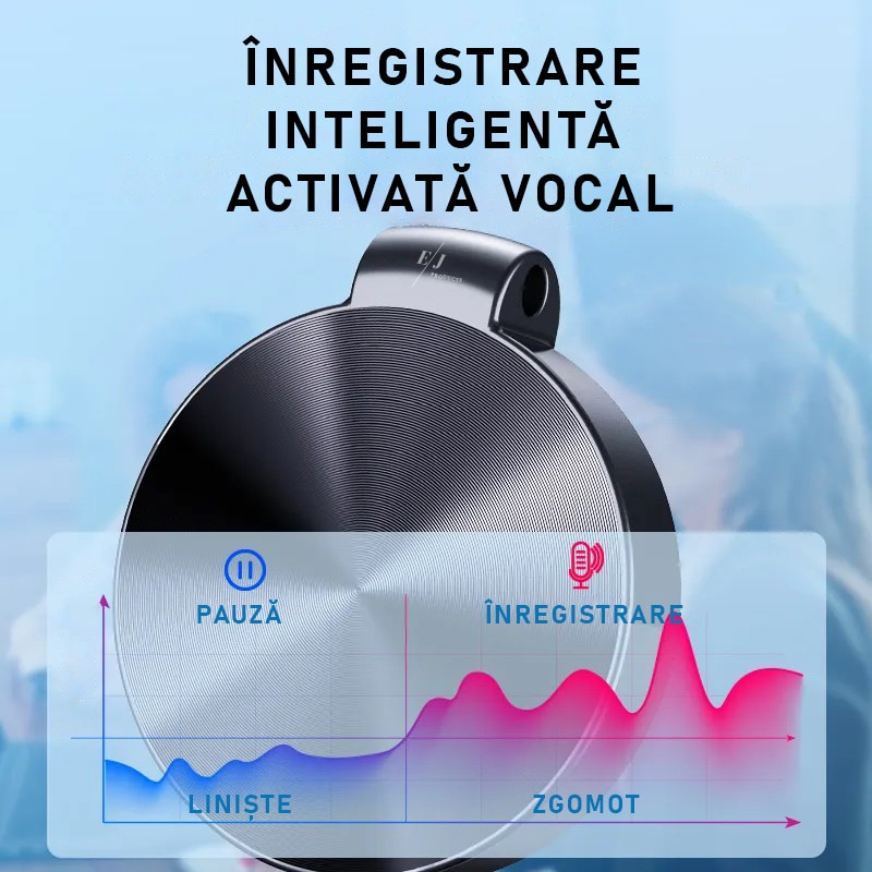 Mini reportofon cu microfon ascuns, activare vocala - S30 - 32 GB - eMAG.ro