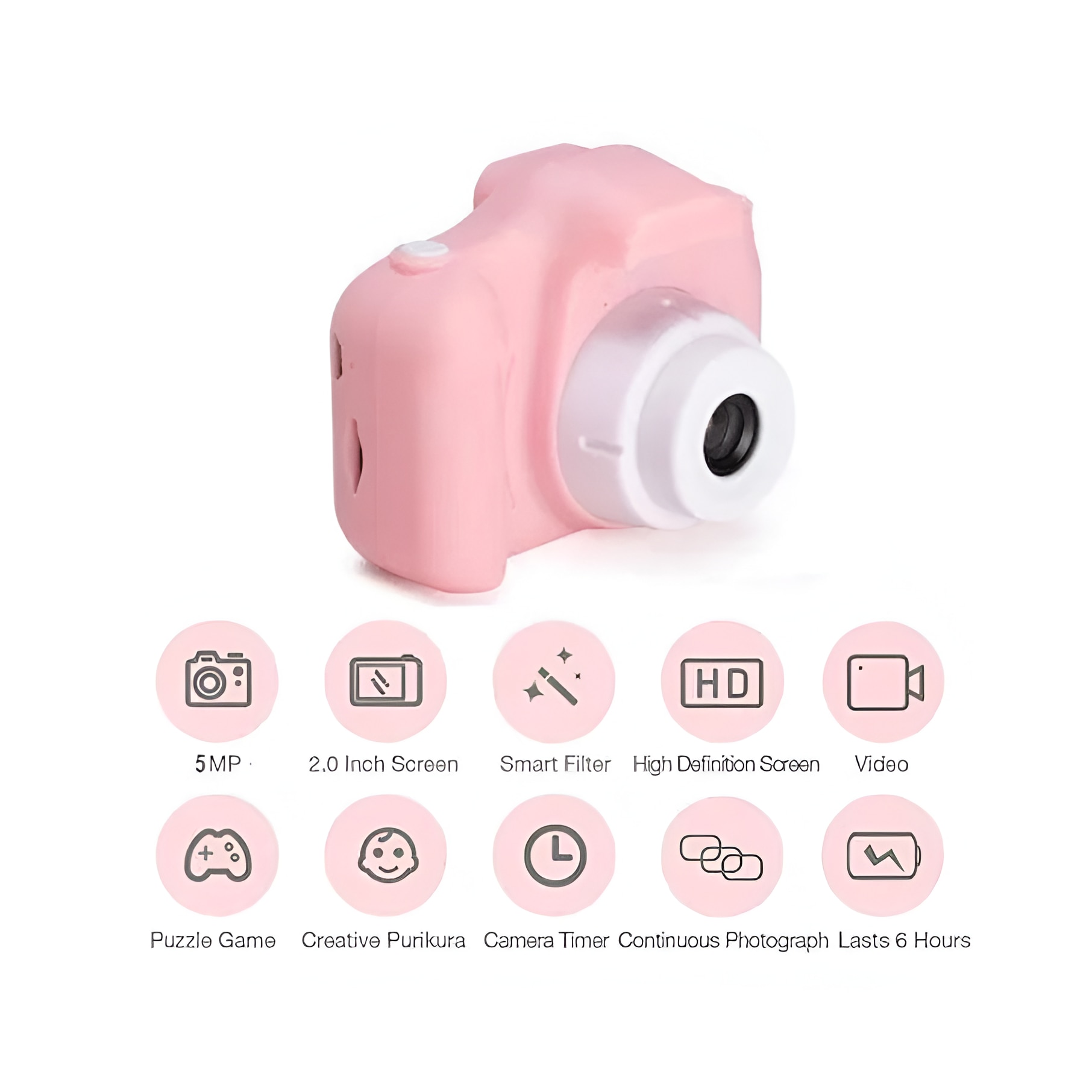 Camera Foto Digitala Neo™ pentru Copii cu Functie Foto de 1300W Pixeli ...