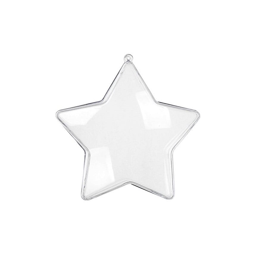 Stea transparenta din plastic, 10 cm - eMAG.ro