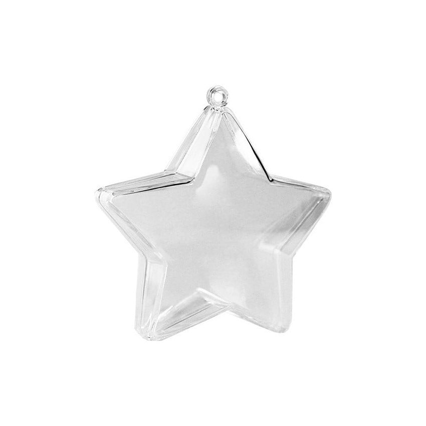 Stea transparenta din plastic, 10 cm - eMAG.ro
