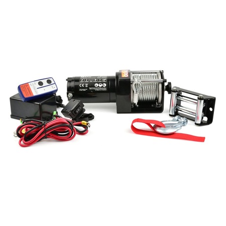 Електрическа лебедка, GEKO, 12V, с безжично дистанционно управление ...