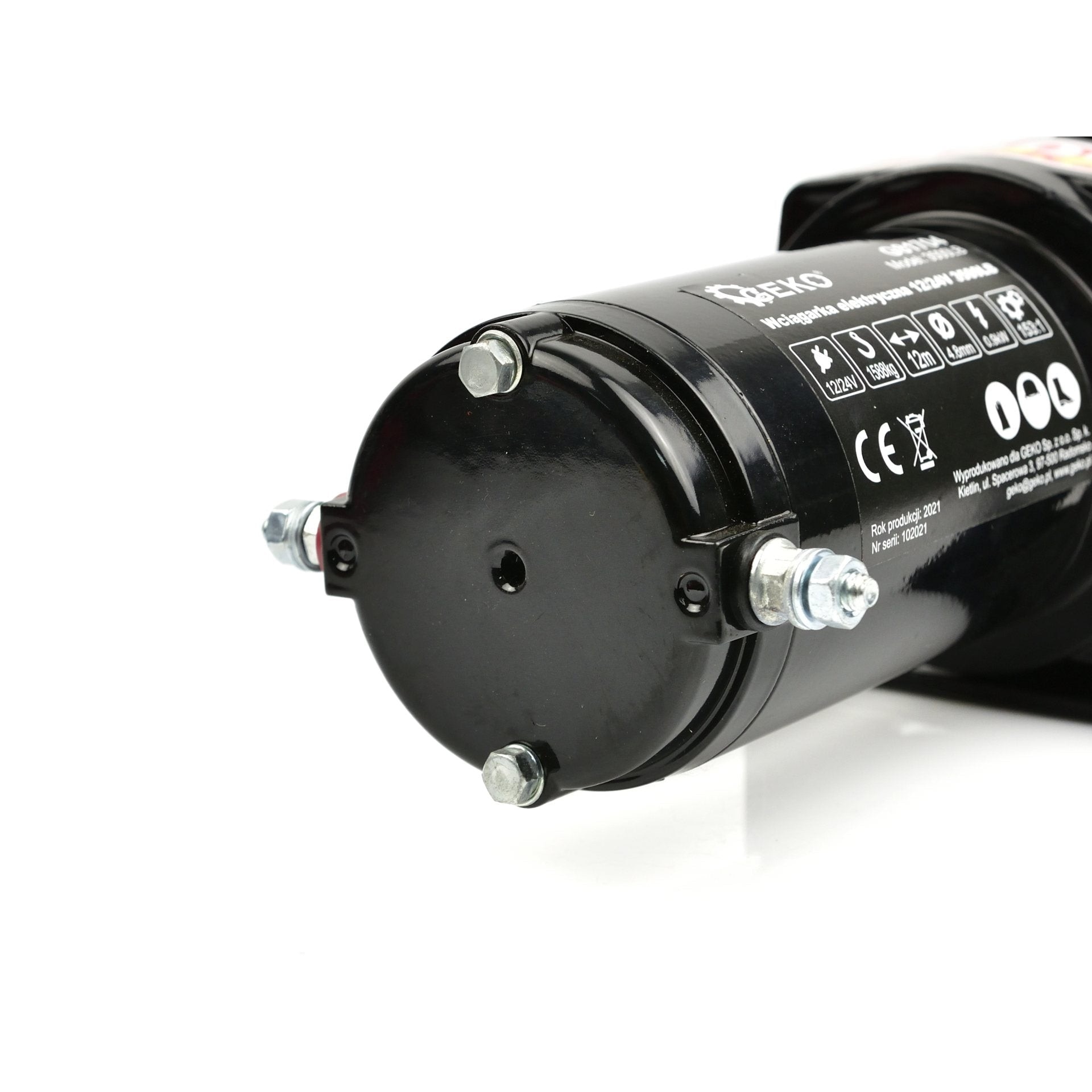 Elektromos csörlő, GEKO, 12V, vezeték nélküli távirányítóval, 3500lb ...