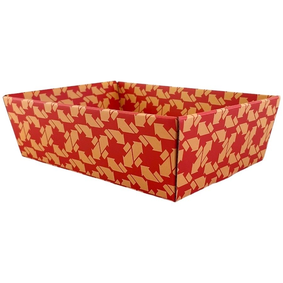 Tavita pentru Cadouri sau Cosuri Cadou, Red & Yellow, din carton rigid ...
