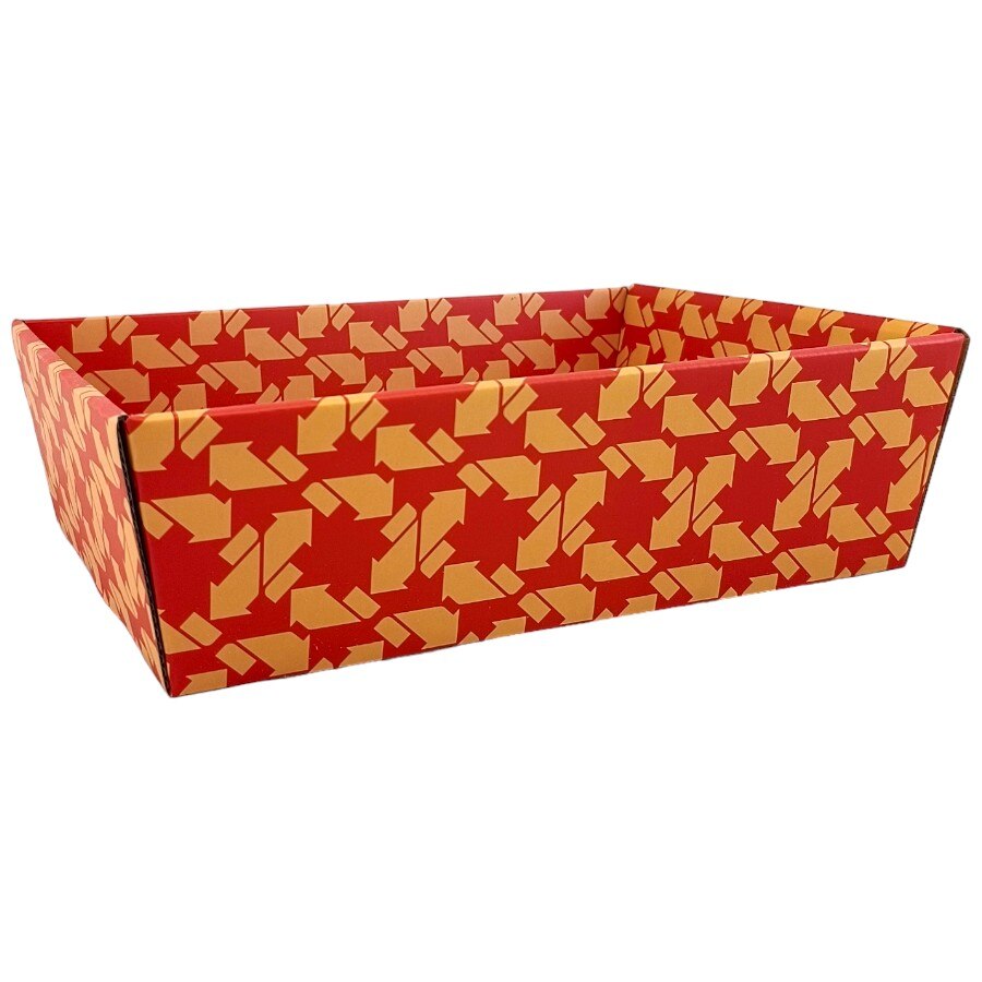 Tavita pentru Cadouri sau Cosuri Cadou, Red & Yellow, din carton rigid ...