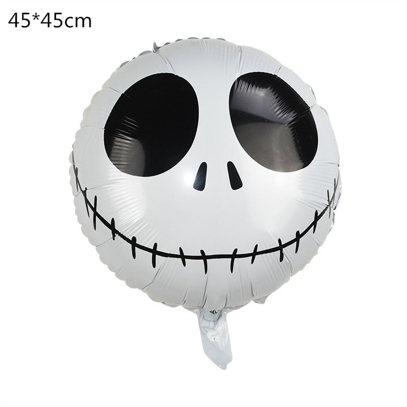 Balon folie Cap de Schelet Fantoma Halloween, It's Party Time, rotund ...