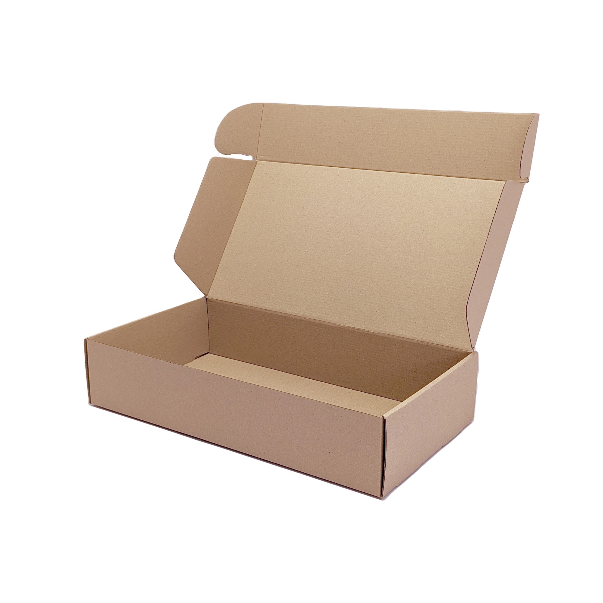 Set 10 bucati cutii transport din carton microondul natur, 385x210x80 ...